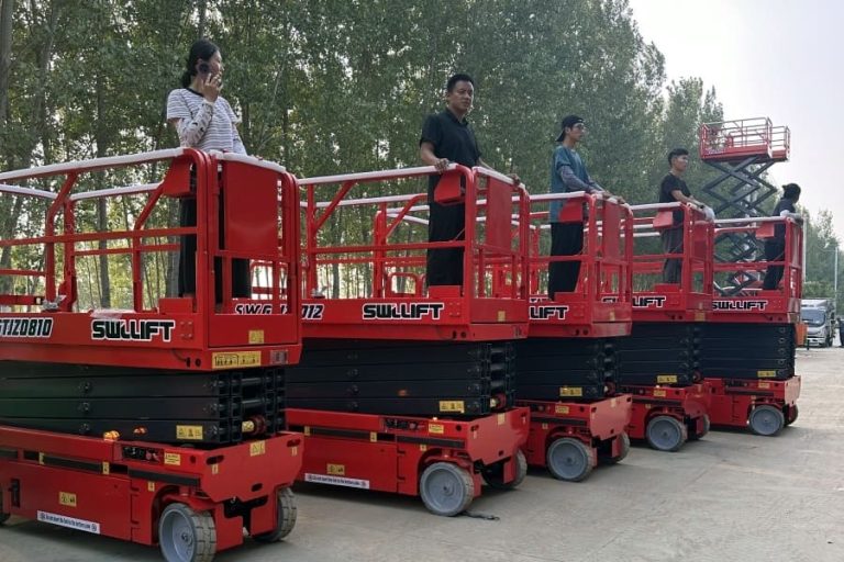 Maldives 6-meter Electric Scissor Lift Case Study | SWGTJZ0608 Self ...