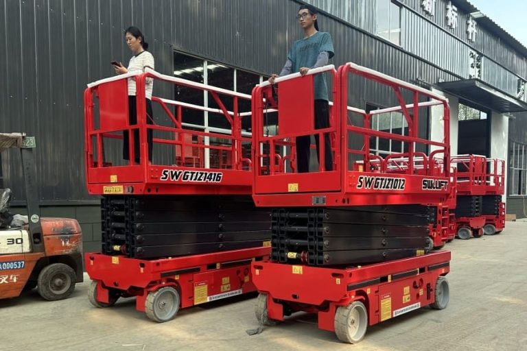 Uruguay Electric Scissor Lift Case Study | SWGTJZ0608X Mini Self ...